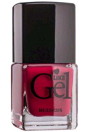 Relouis Like Gel Лак для ногтей с гелевым эффектом 6 г. №12 малиновый десерт