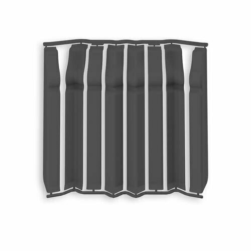 Комплект фурнитуры Идеал Дюра 80 мм Фигурный графит 093