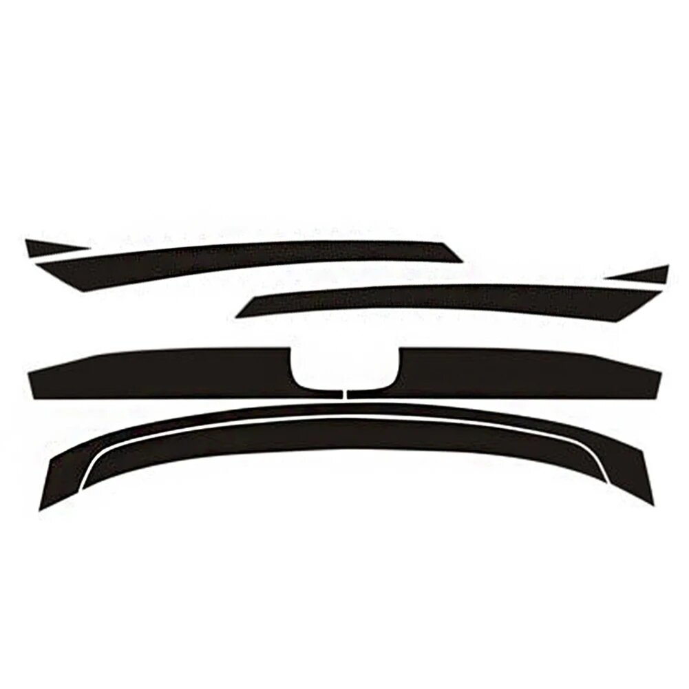 8 шт, виниловая передняя решетка из углеродного волокна, наклейка на крышку двигателя, наклейка на автомобильную обертке для Honda Civic 10 2016 2017 2018