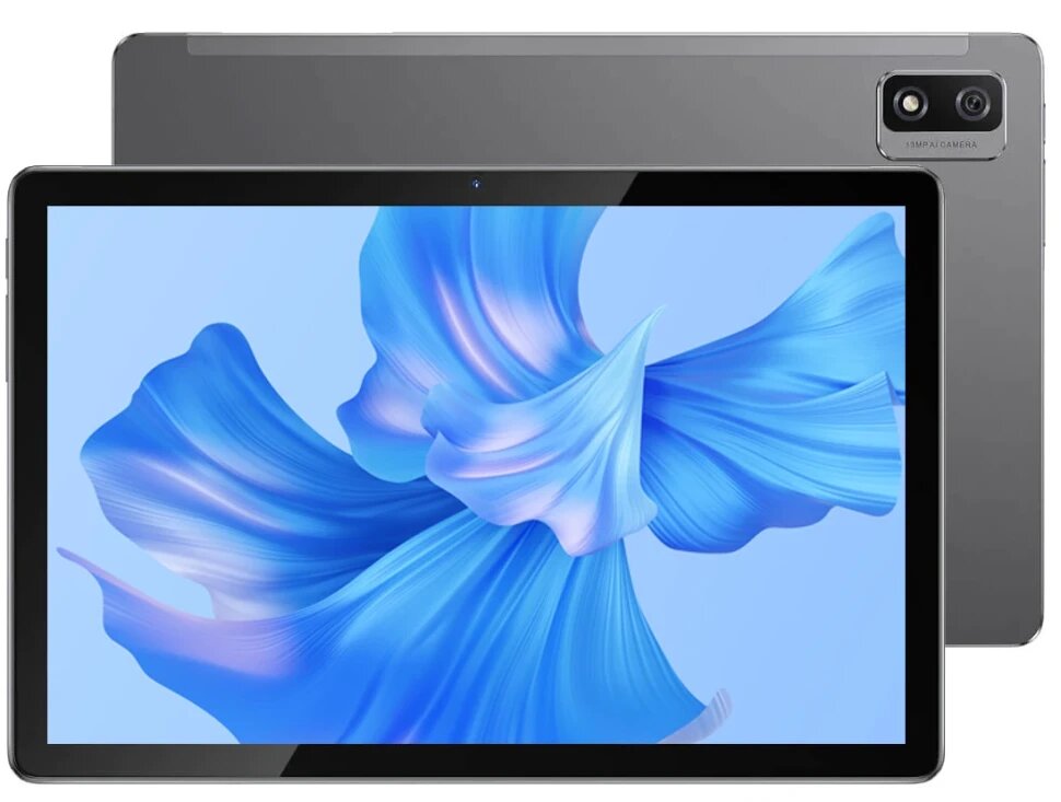 10.1" Планшет Blackview Tab 12 LTE 4/64 ГБ, 1920x1200, IPS, 8x1.6 ГГц, 6580 мА*ч, Android 11. x, серый