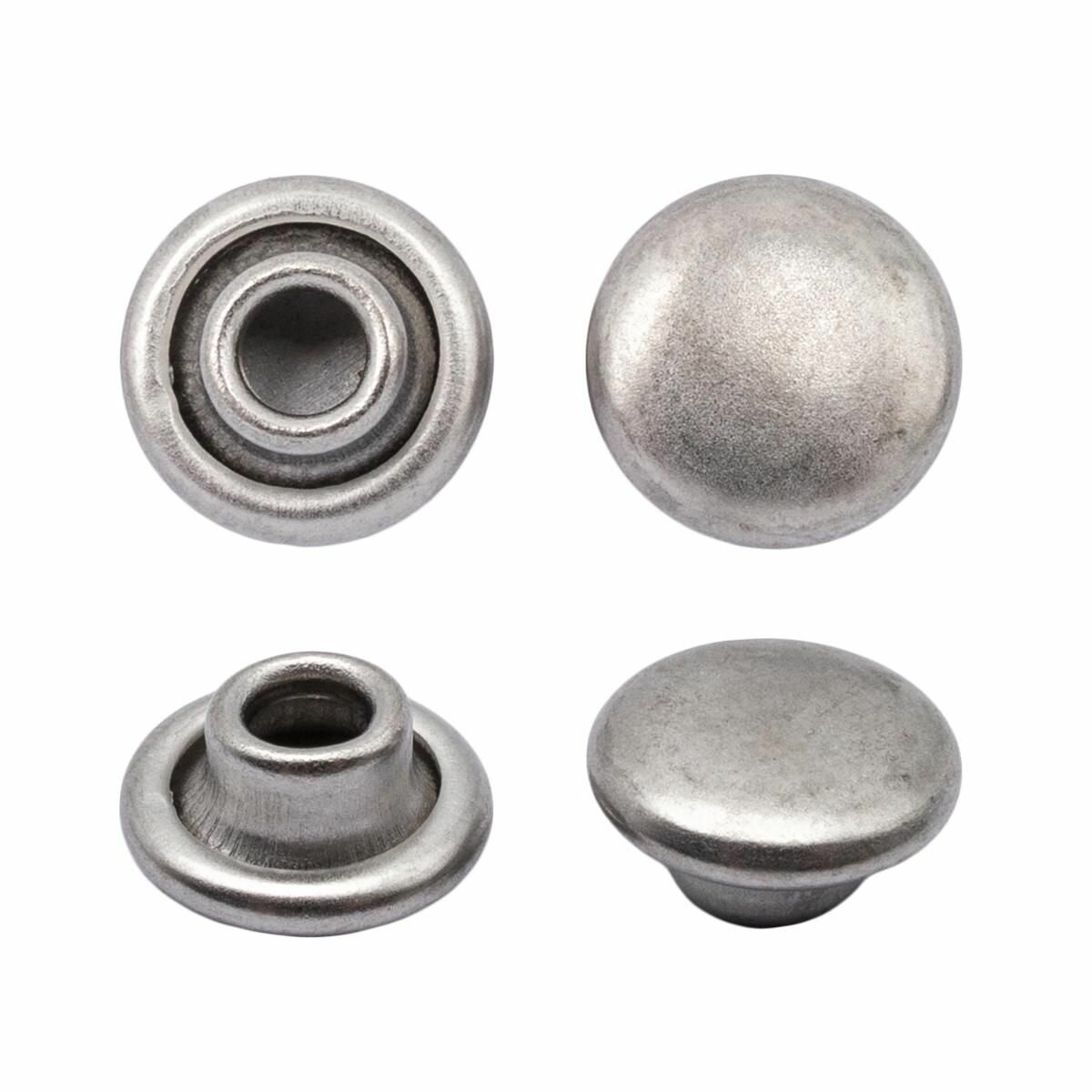 Хольнитен джинсовый BIG D 7 мм, цветной металл без гвоздя, серебристый, 100 шт (53421)