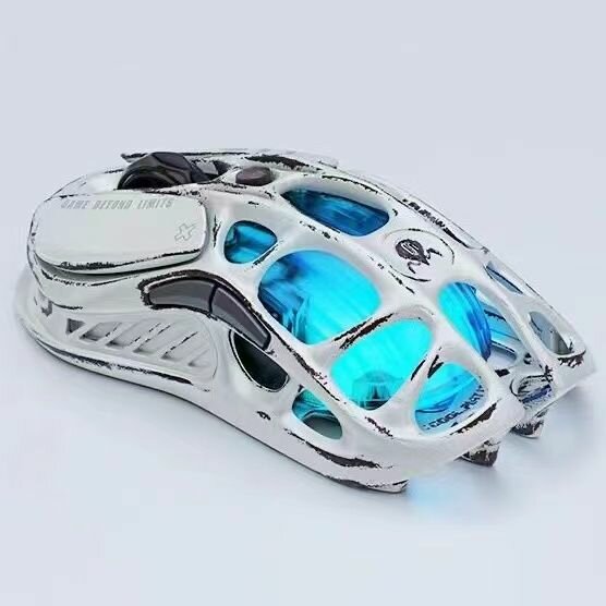 Беспроводная игровая мышь GravaStar Mercury M1 Pro - Игровая мышь с боевыми повреждениями серого цвета