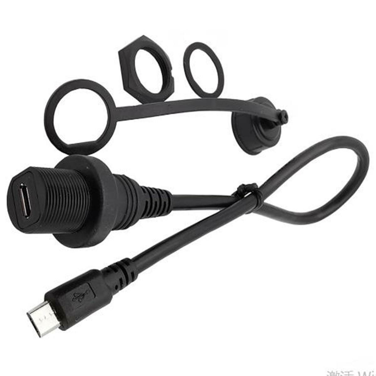 30 см Micro USB 2.0 IP67 водонепроницаемый кабель, Micro-USB 5pin IP 67 Male to Female водонепроницаемый удлинитель для