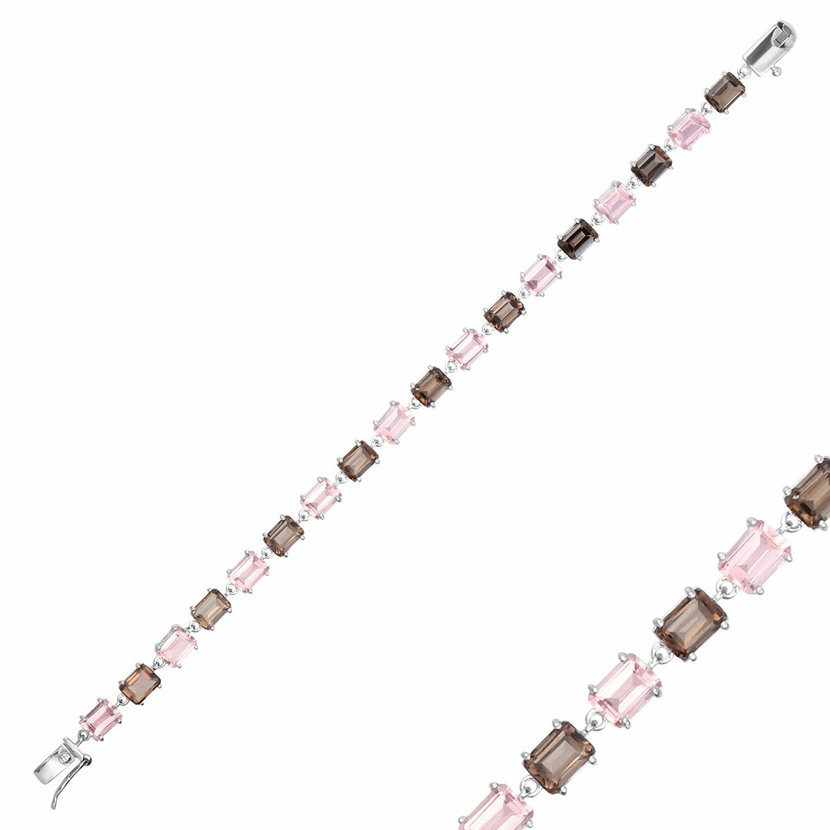 Браслет, серебро, 925 проба, родирование