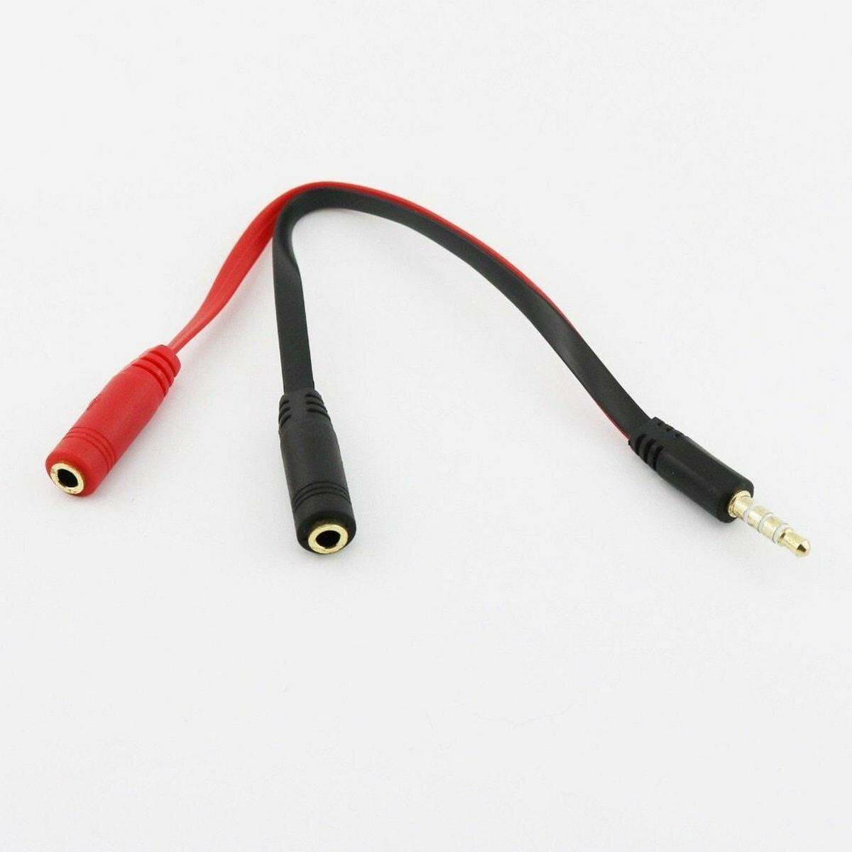 Компьютерный Y-образный разветвитель кабеля - динамик и микрофон, аудиоразветвитель Aux для дополнительного микрофона