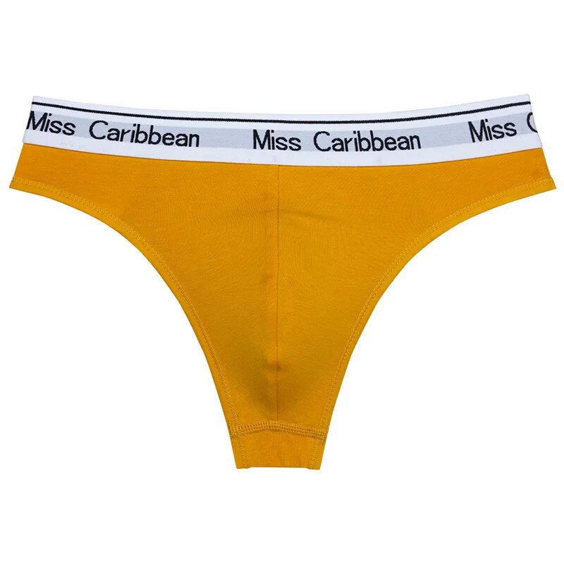 Желтые мужские стринги Miss Caribbean XXL