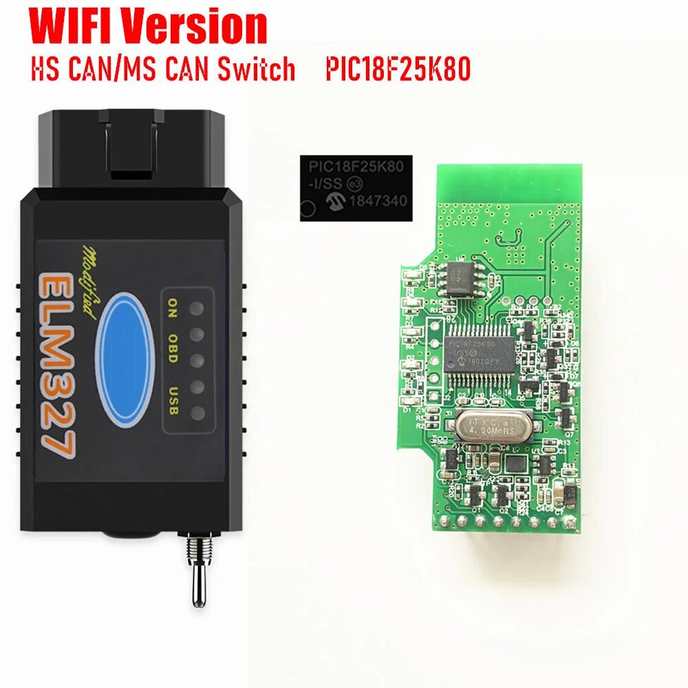 Диагностический Сканер ELM327 V1.5 OBD2 С Bluetooth И Wi-Fi, FTDI/CH340, Для Ford ELM327 WIFI