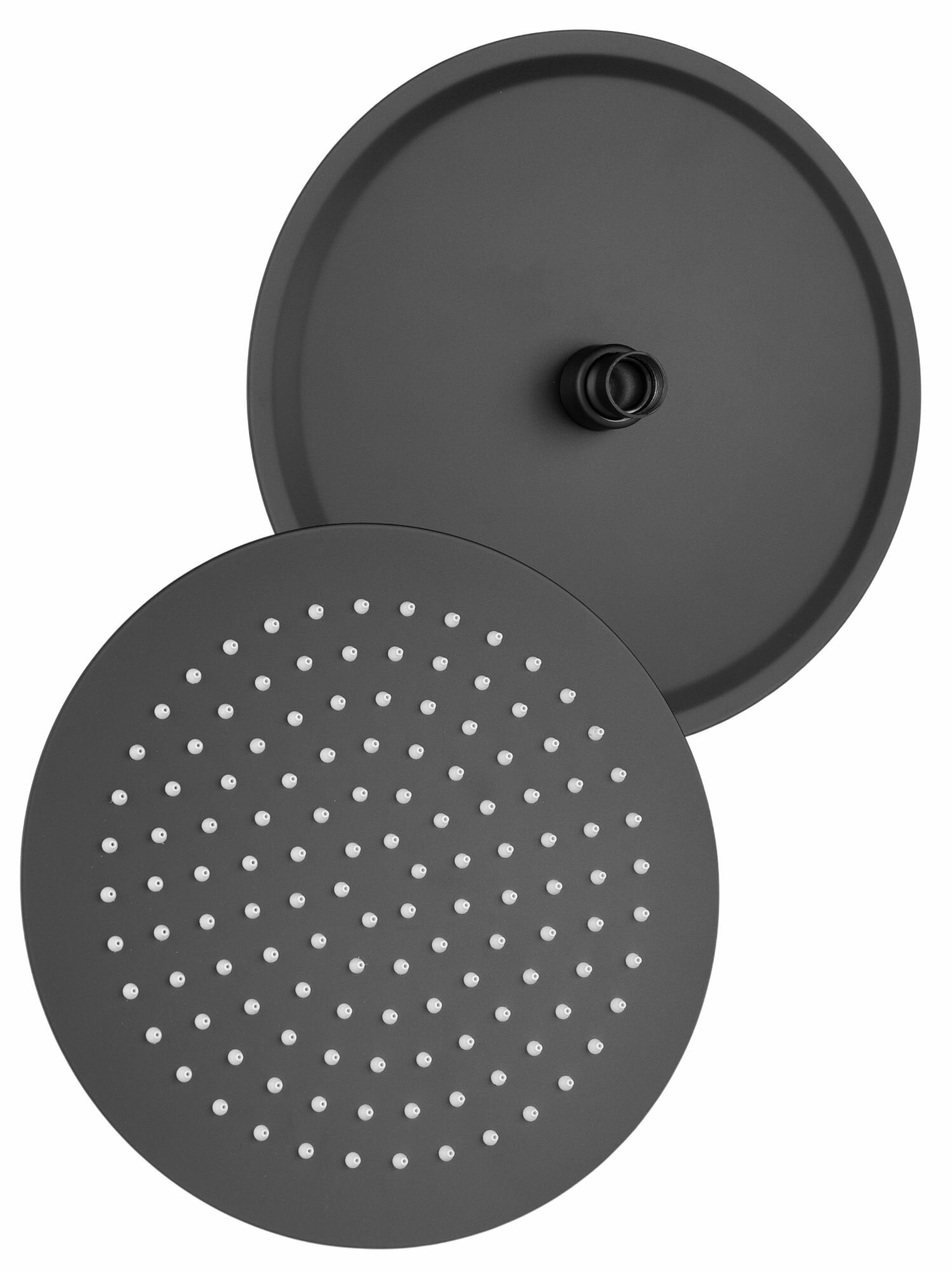 Лейка для тропического душа OUTE, нержавеющая сталь, матовая, черная, 24,5 см