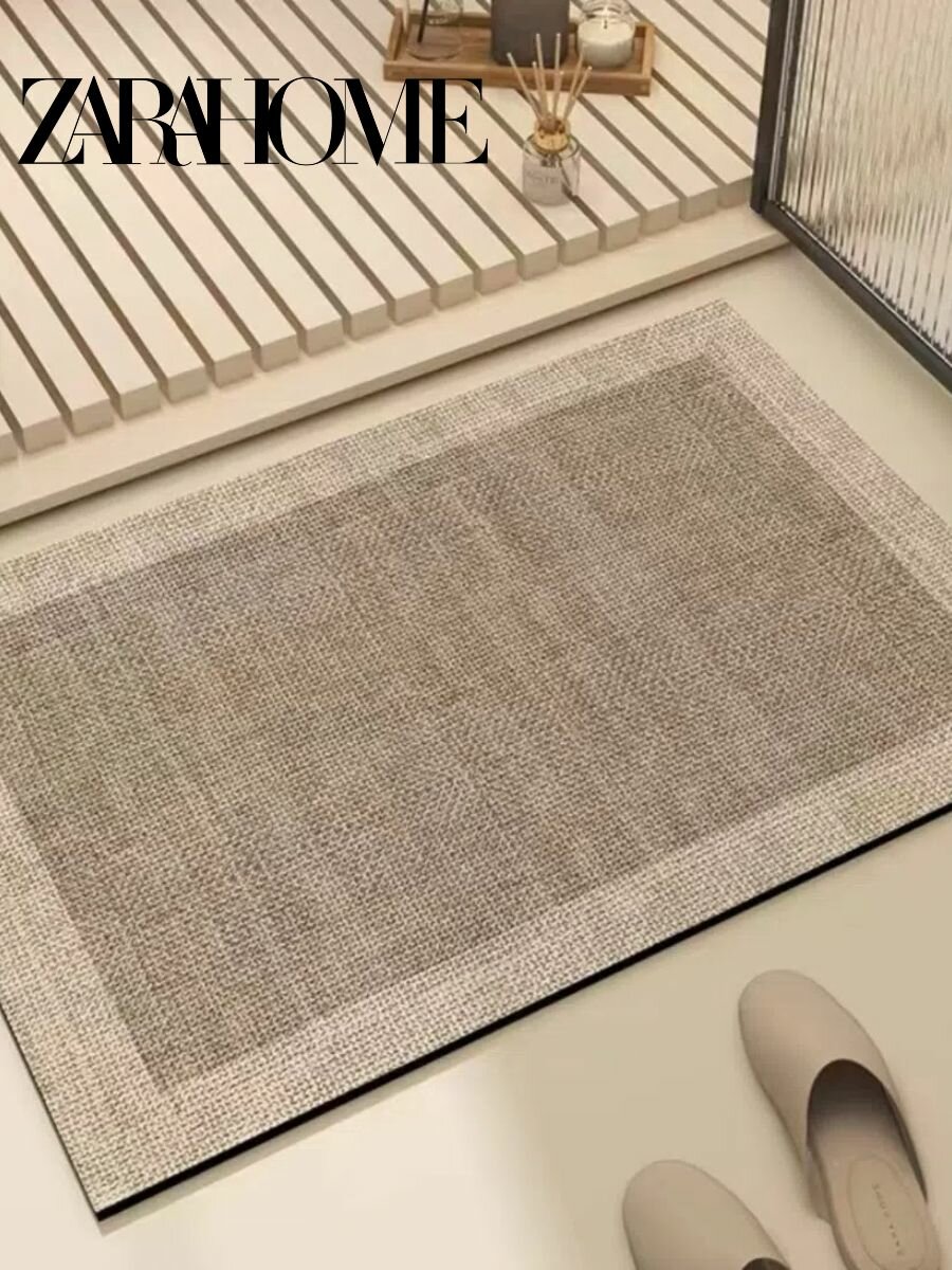 Антискользящий 3D коврик ZARA HOME из диатомовой земли для ванной устойчивый к загрязнениям и впитывающий влагу 60*90
