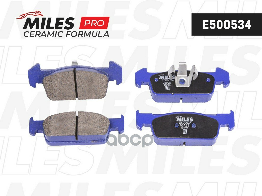Колодки тормозные RENAULT LOGAN II/SANDERO II 8V 14- пер. Ceramic Miles арт. e500534