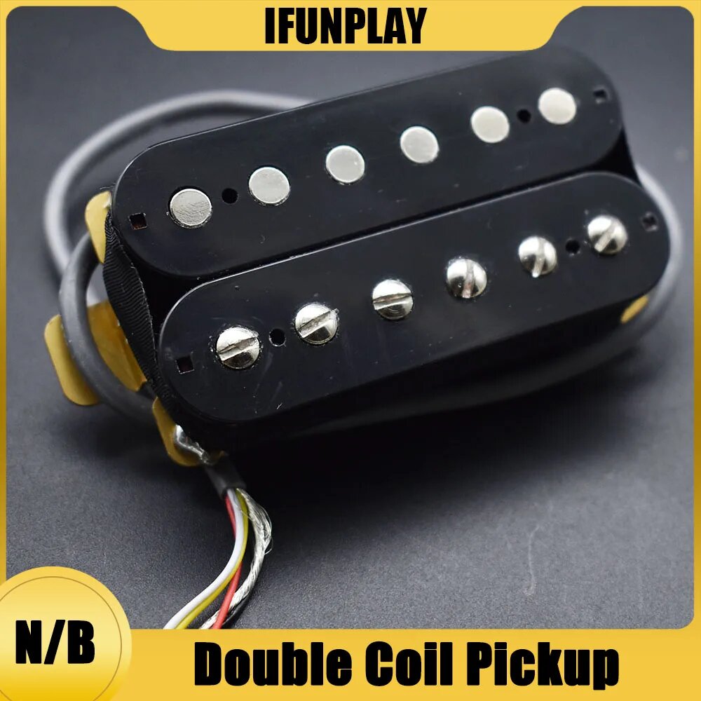 IFUNPLAY Электрогитара Хамбакер Звукосниматели Черный Neck Pickup