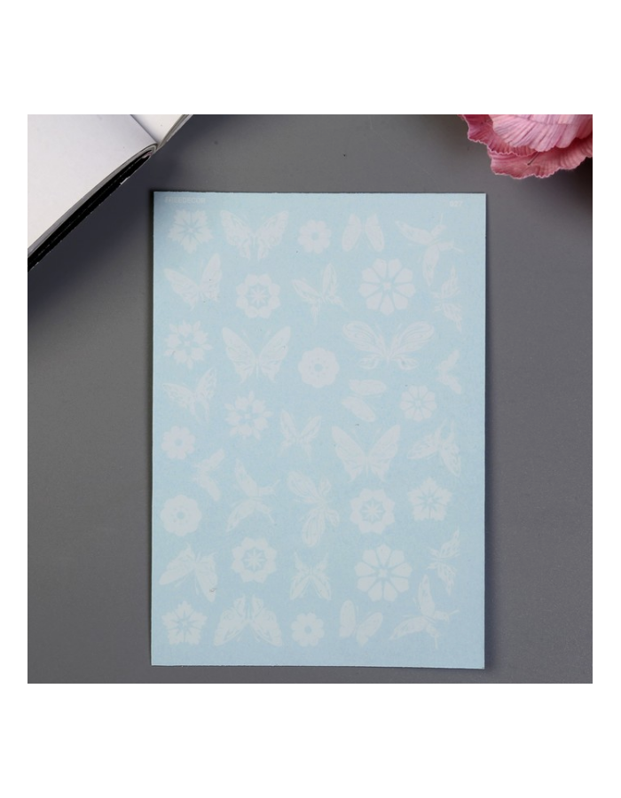 Плёнка-слайдер "Белые бабочки" W-027 2173892