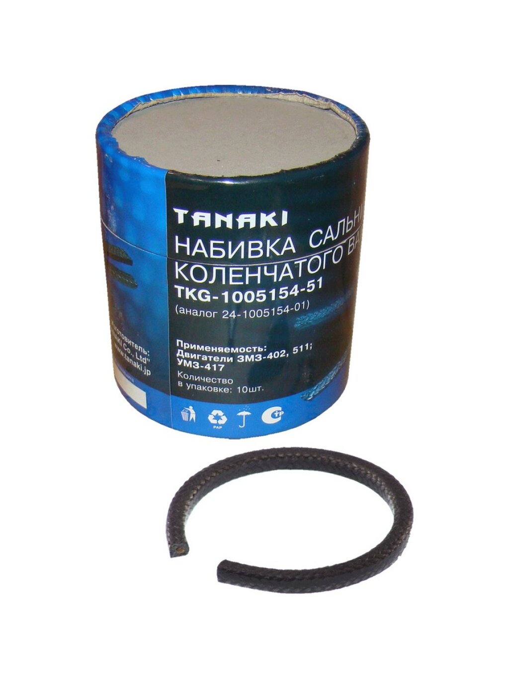 Набивка сальниковая D 8 для а/м ГАЗ-2410 "TANAKI"