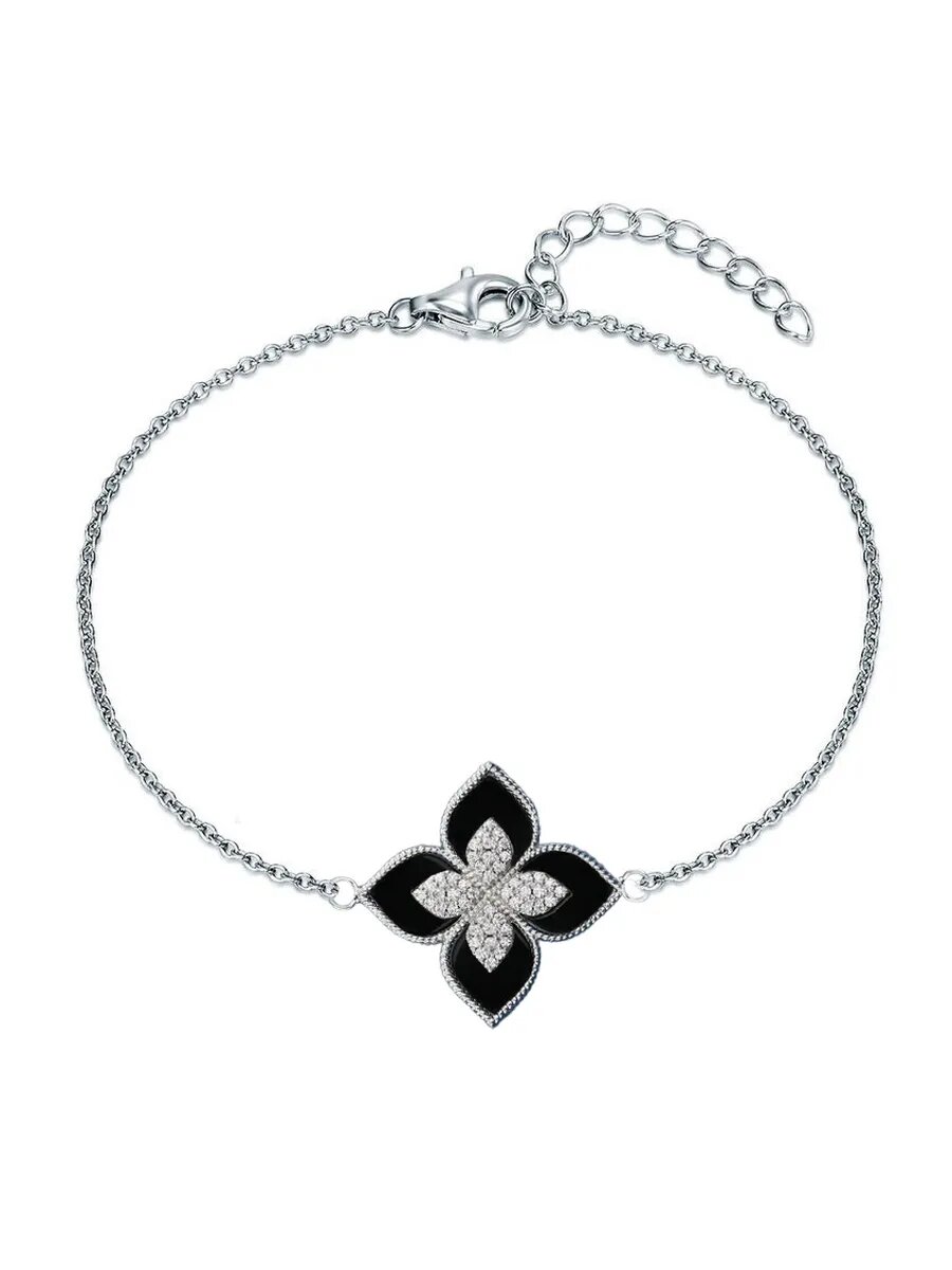 Браслет-цепочка, оникс, оникс синтетический