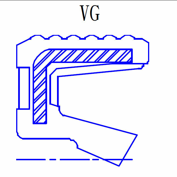 Сальник 17x25x3 VG NBR-70-K/C SOG маслобензостойкий (манжета армированная)