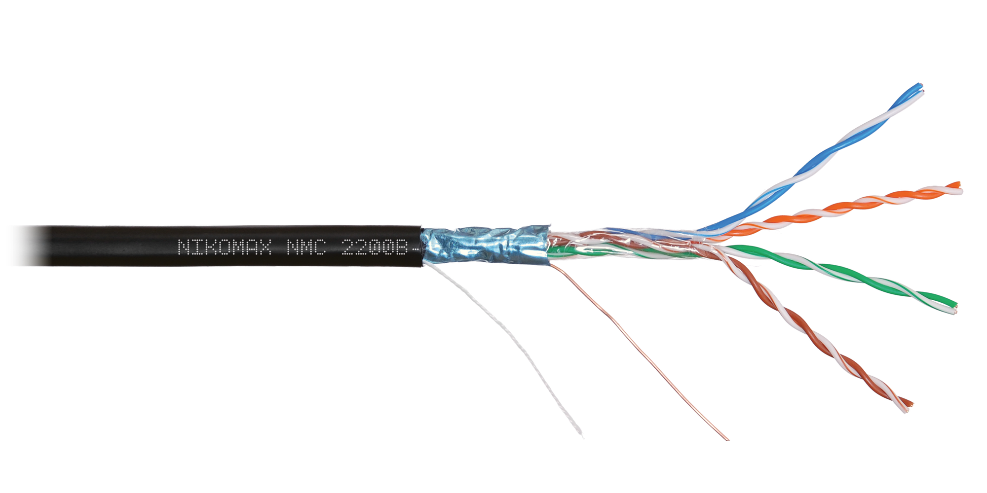 Кабель NIKOMAX 2200B-BK 305 м FTP кат.5E F/UTP