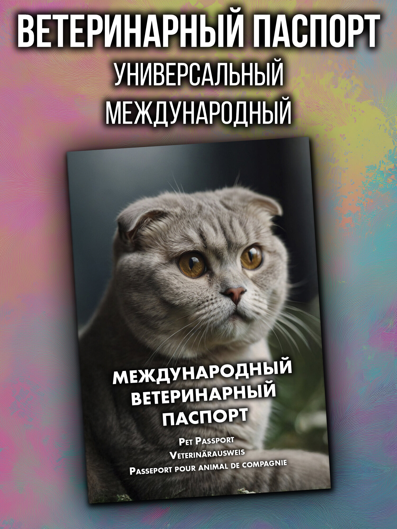 Ветеринарный паспорт для кошек, собак и любых других домашних животных, международный