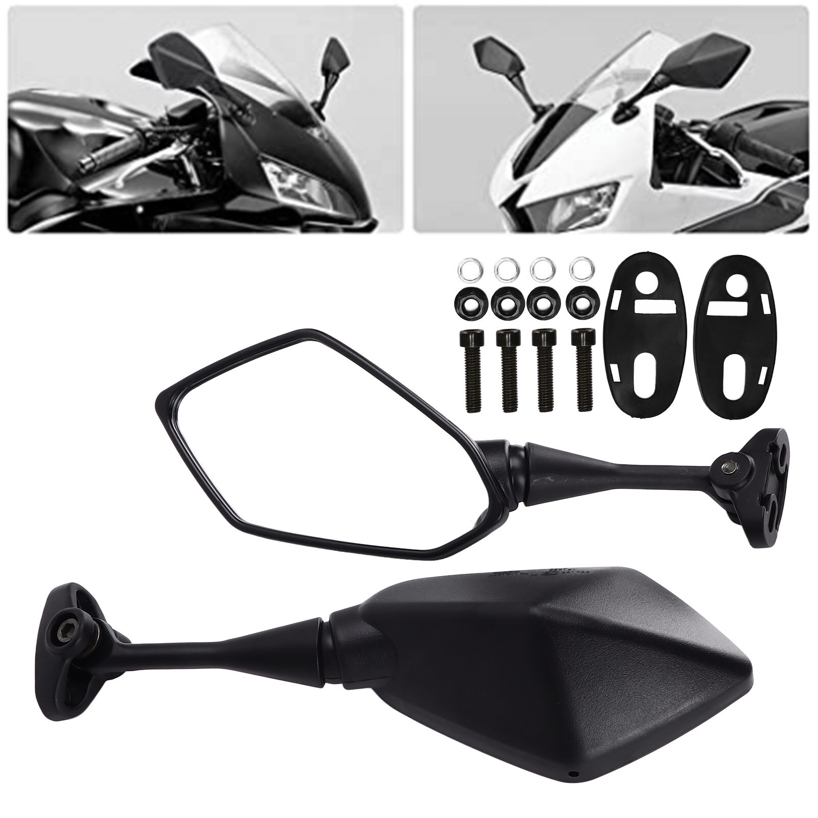 Пара мотоциклетных зеркал заднего вида, левая и правая замена для CBR600RR CBR600 F4 F4I CBR1000RR CBR250R