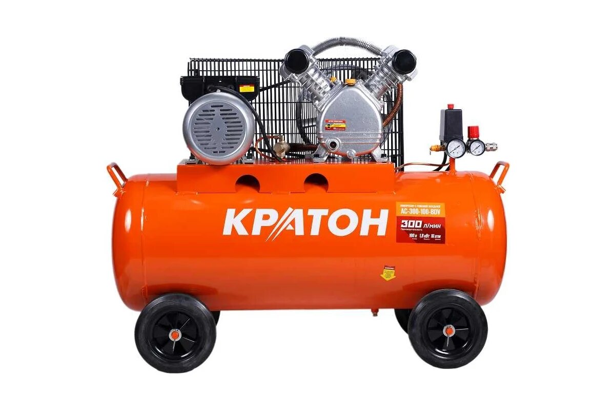 Компрессор Кратон AC-300-100-BDV, с ременной передачей, масляный, защита от перегрузки