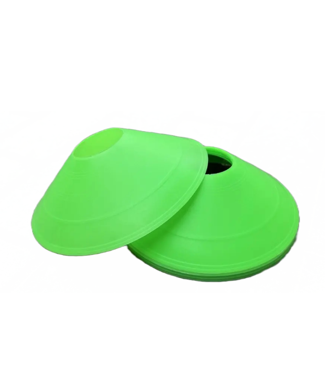 Конус разметочный, фишка, 10 штук, зелёные