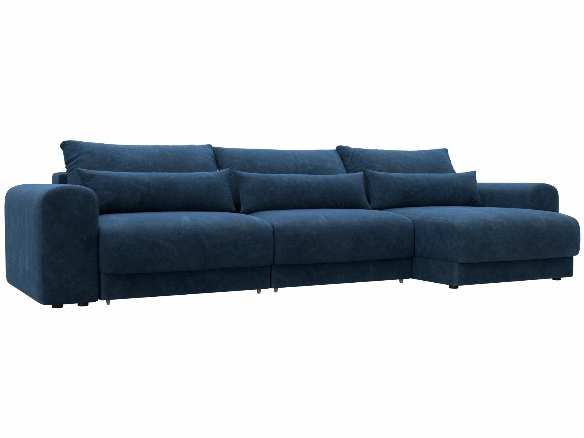 Диван угловой Анора НПБ Лонг угол универсальный, Велюр, Хит Диванов