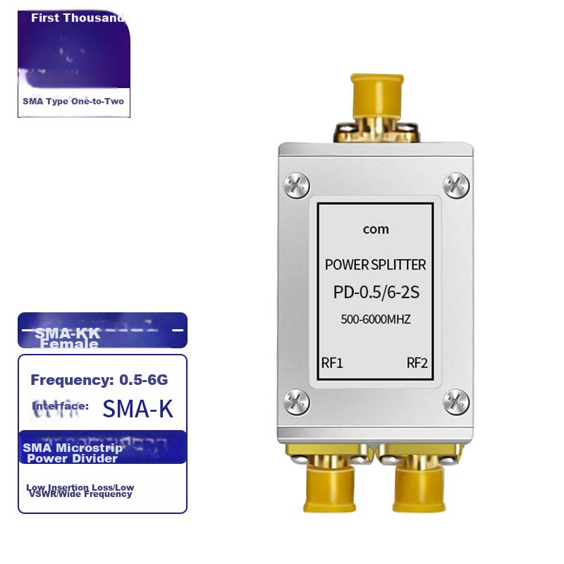 SHOCHAN SMA Power Divider One-To RF Signal Splitter Combiner SMA-K Female Connector 0.5-6G 1 Unit SQ-SMA12