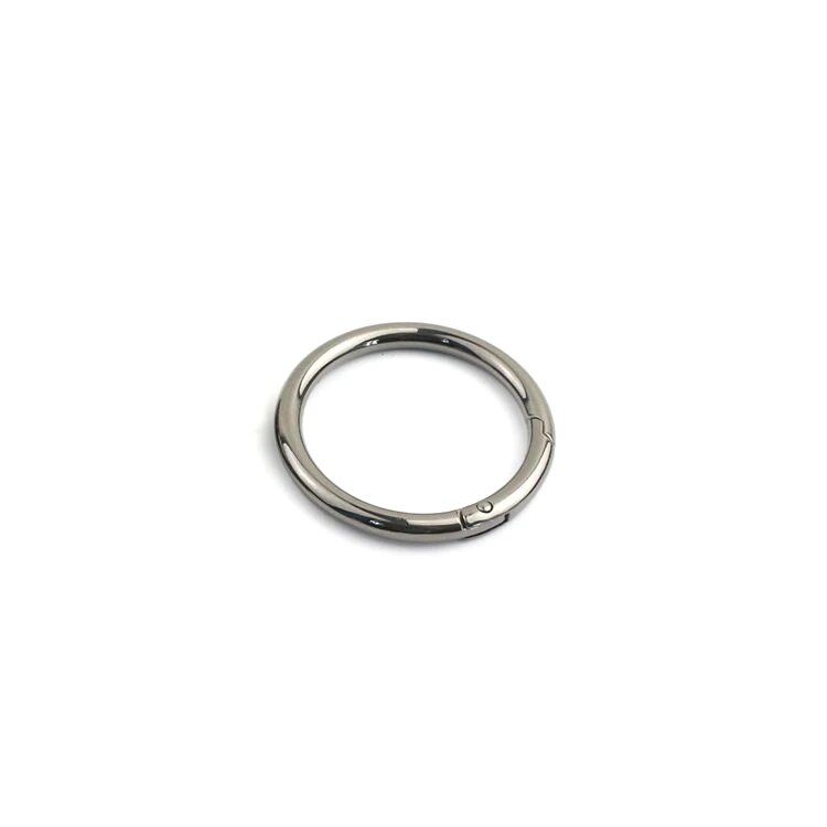Пружинная пряжка металлическая, Gun Black, inner diameter 16mm