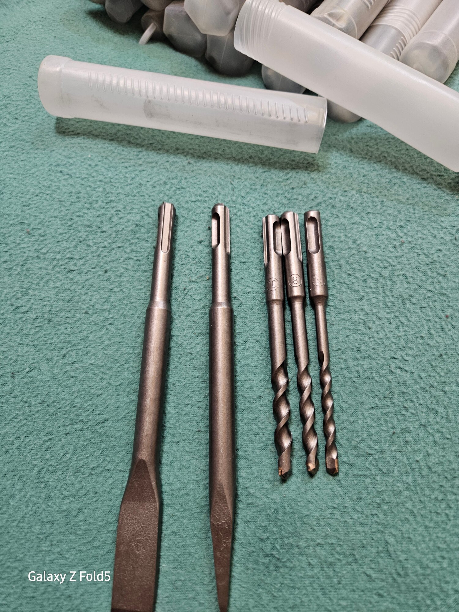 Набор буров и пик SDS plus 5 штук