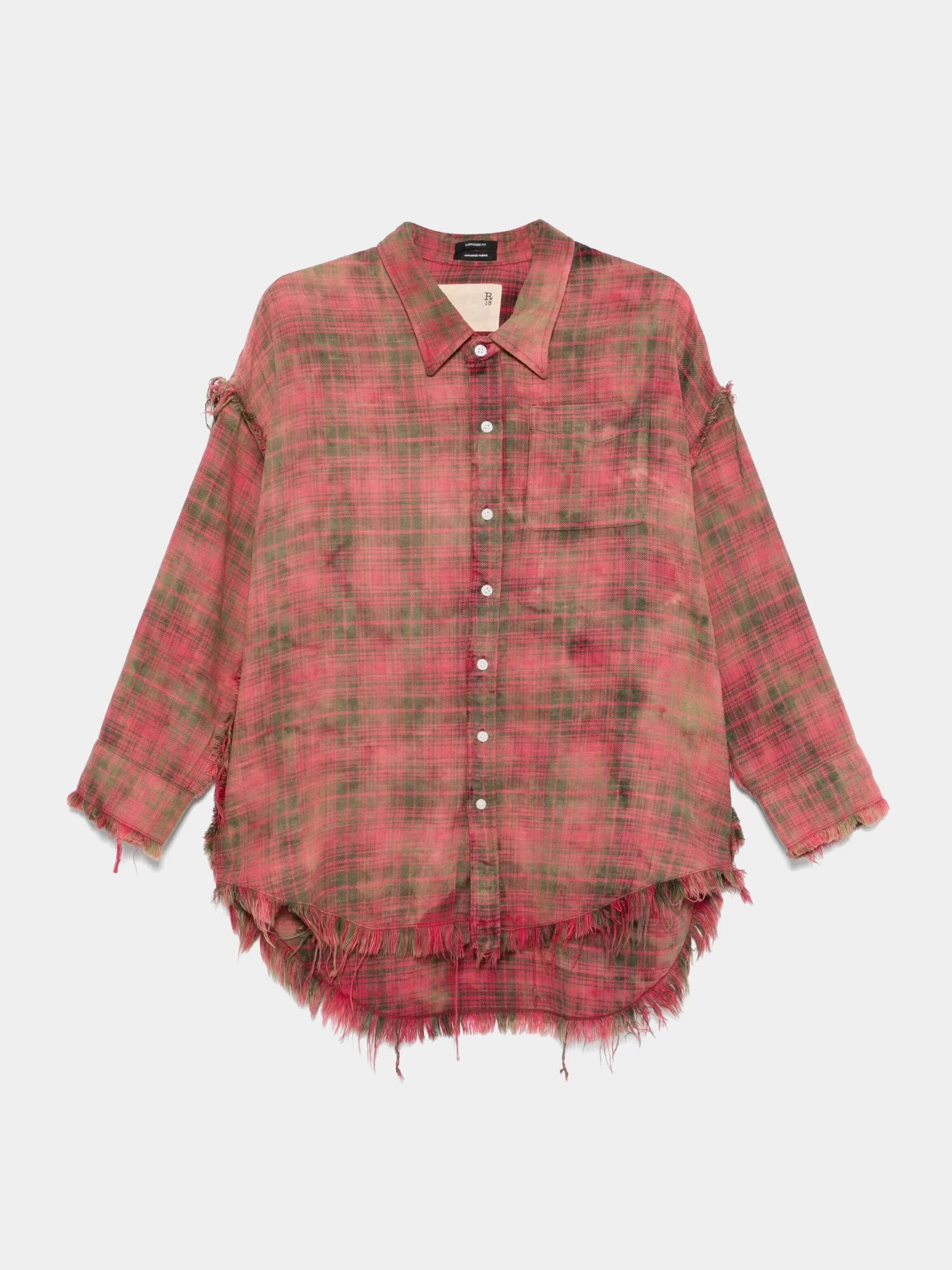 Рубашка Shredded Seam Drop Neck