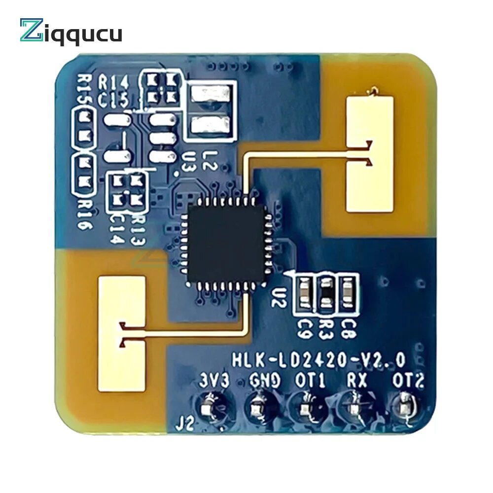 Датчик присутствия человека Ziqqucu HLK-LD2420 V2.0, single module