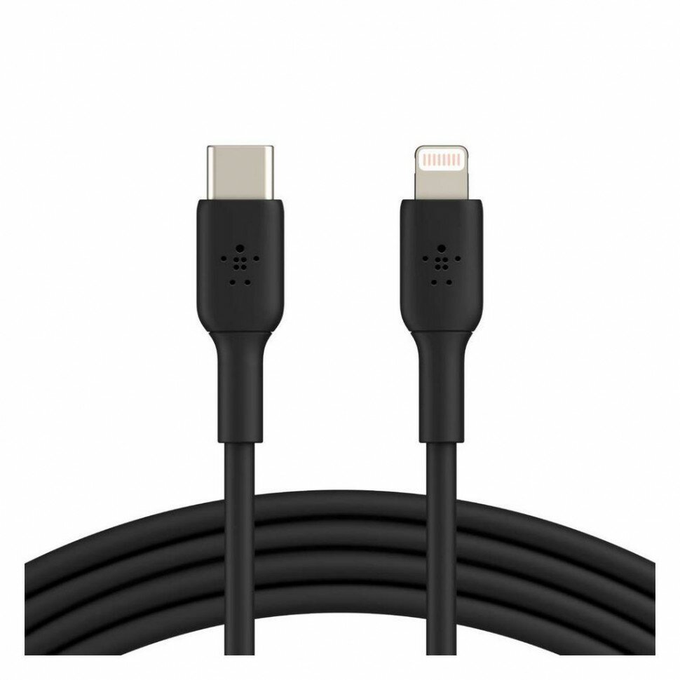 Кабель Belkin BoostCharge Lightning - USB-C 1м черный (CAA003BT1MBK)