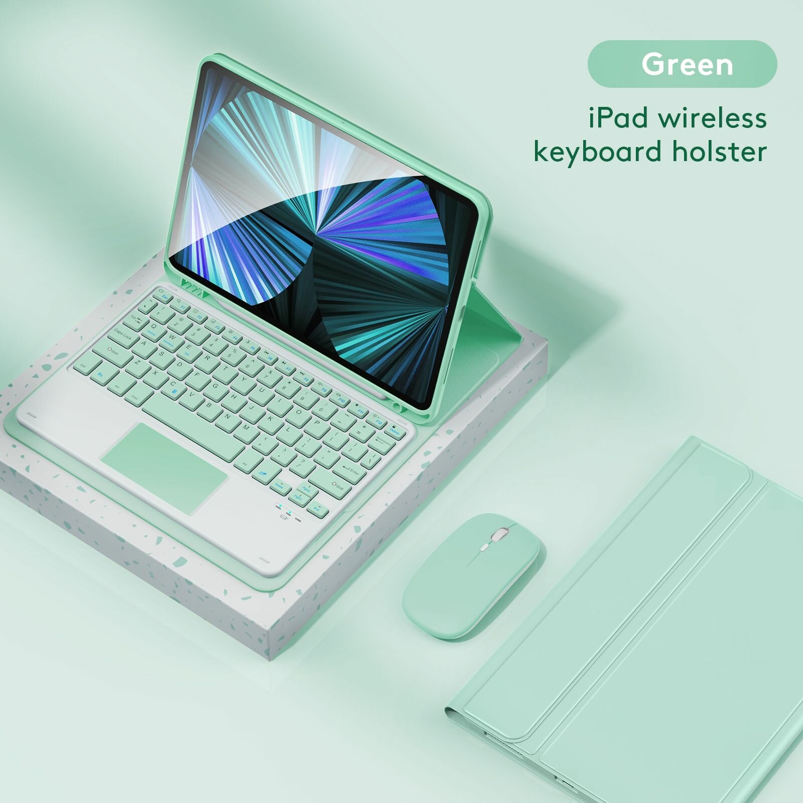 Клавиатура Bluetooth с чехлом для iPad Air2/9,7"/Pro 9,7"