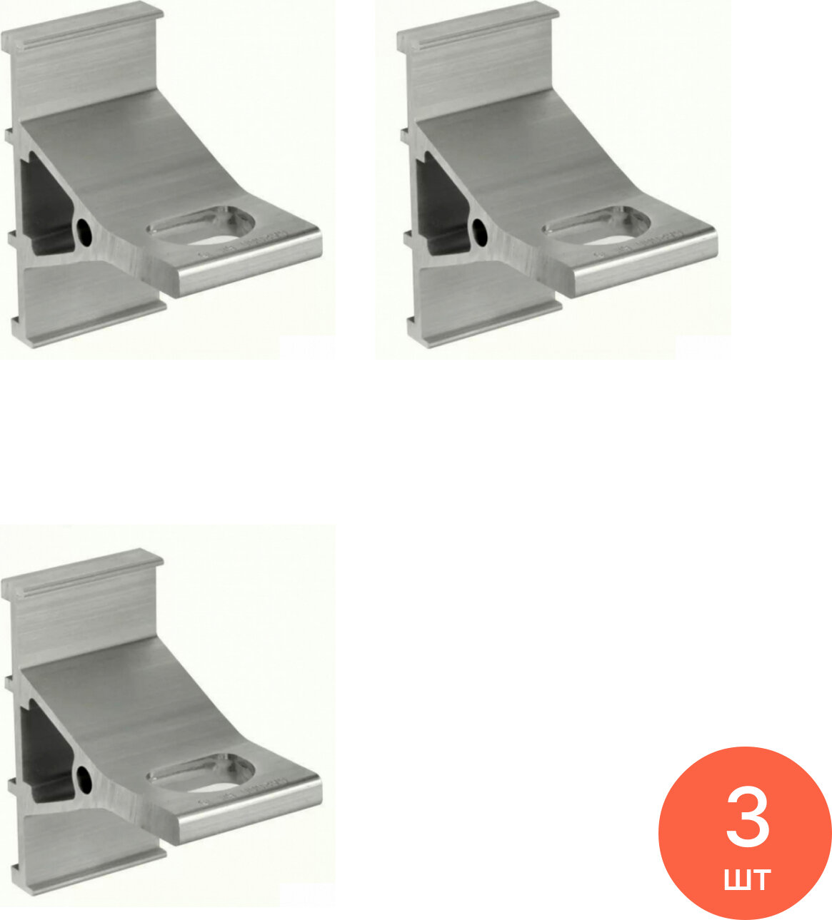 Кронштейн крепежный BK / БК анкерный СА 1500, из коррозионностойкого алюминиевого сплава, диаметр болтов 14мм, 15000Н / крепеж (комплект из 3 шт)