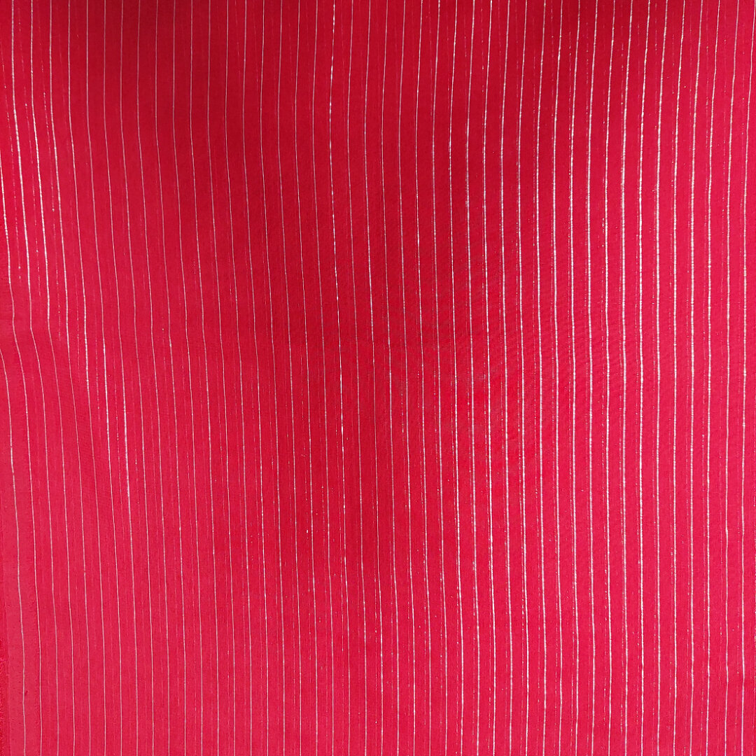 Ткань для блузки, полупрозрачная с полосой из люрекса, 90х240см. СССР.