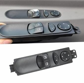 Блок управления стеклоподьемниками и управление зеркалами левый Volkswagen Crafter, Mercedes Sprinter 906