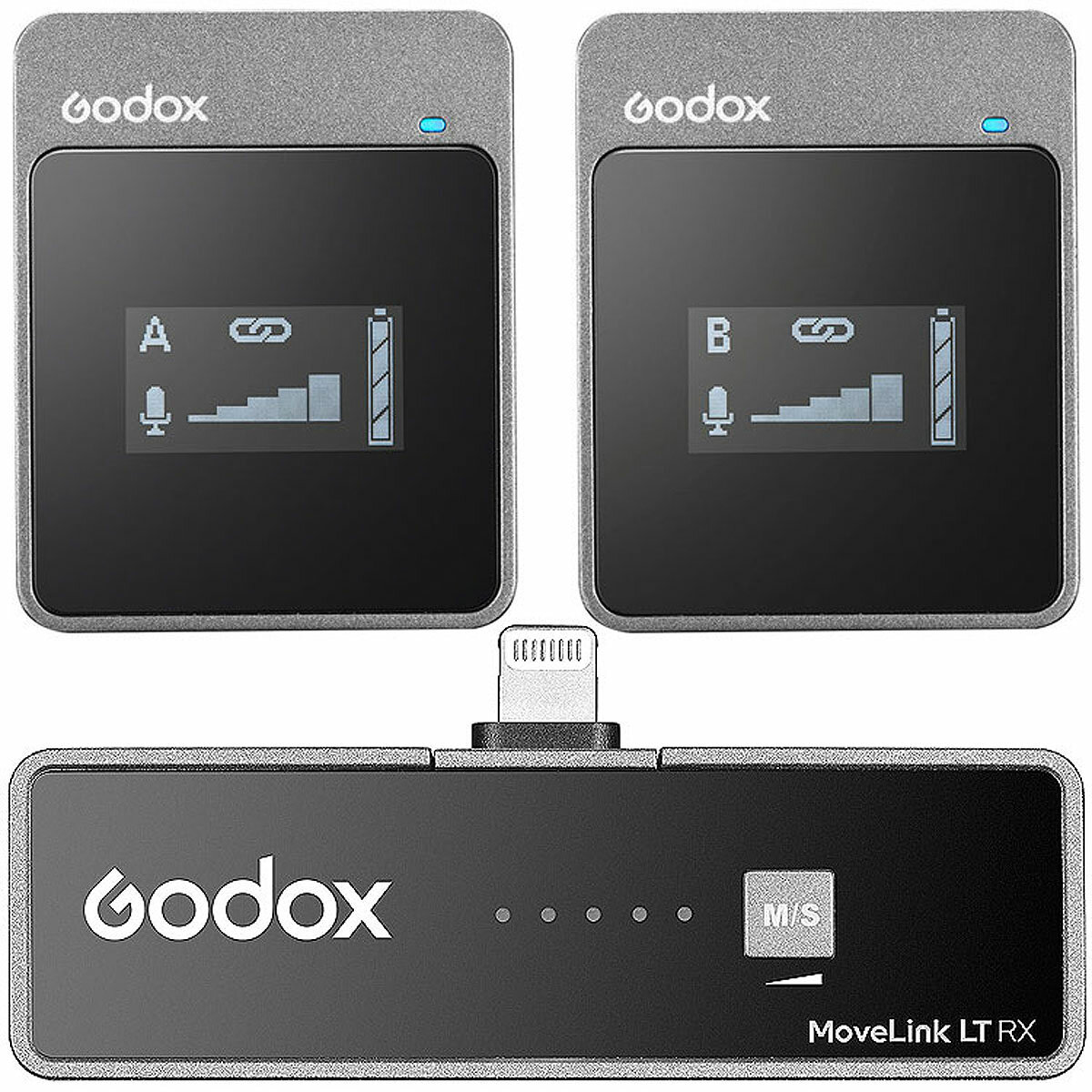 Петличная радиосистема Godox MoveLink LT2 для смартфона, 50 м