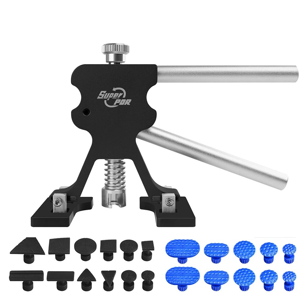 Набор для ремонта вмятин из металлического материала Super PDR, ручные инструменты для удаления вмятин на автомобиле, профессиональный беспокрасочный инструмент для удаления вмятин на автомобиле metal pdr