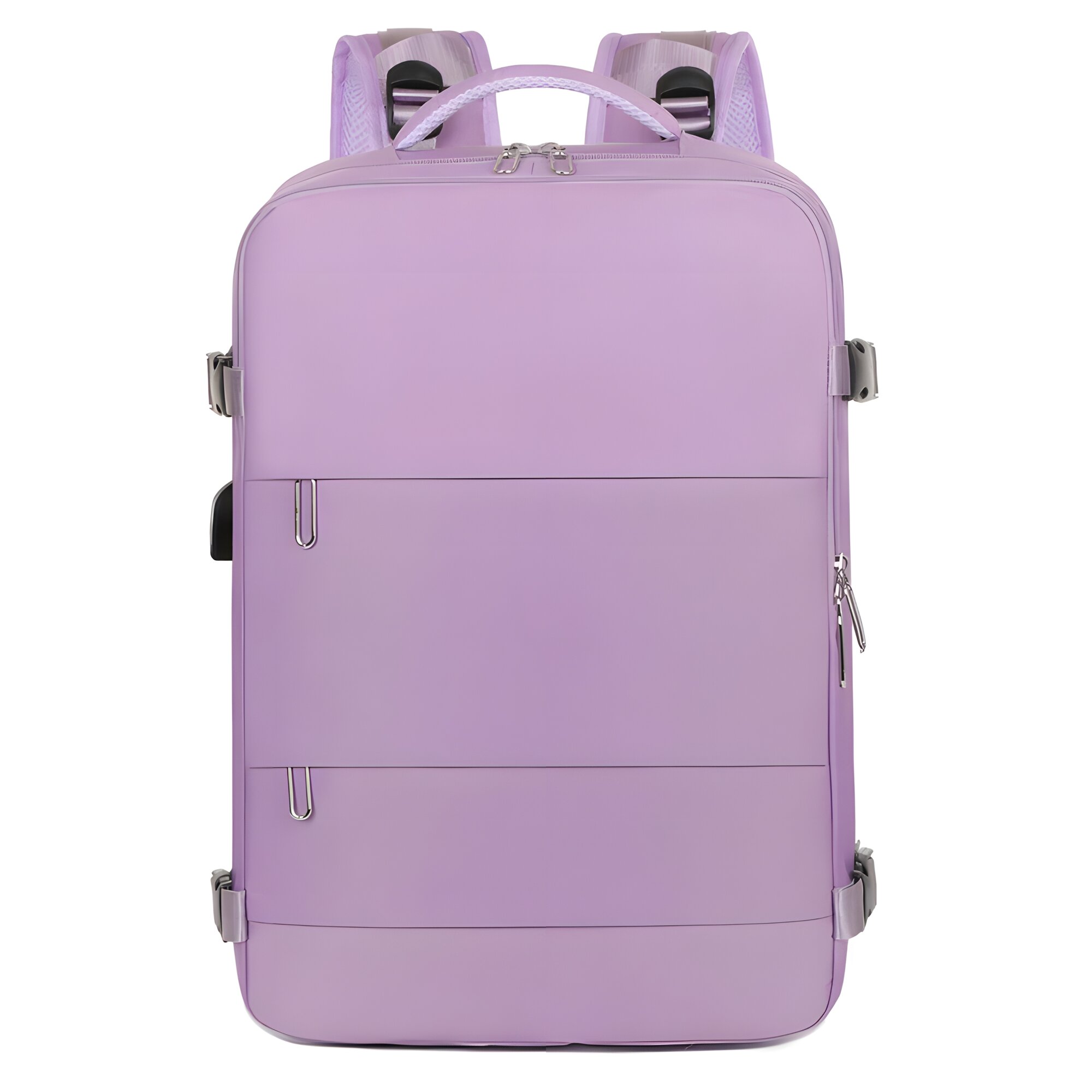 Рюкзак для ноутбука, путешествий, многофункциональный, водонепроницаемый, с карманами, фиолетовый