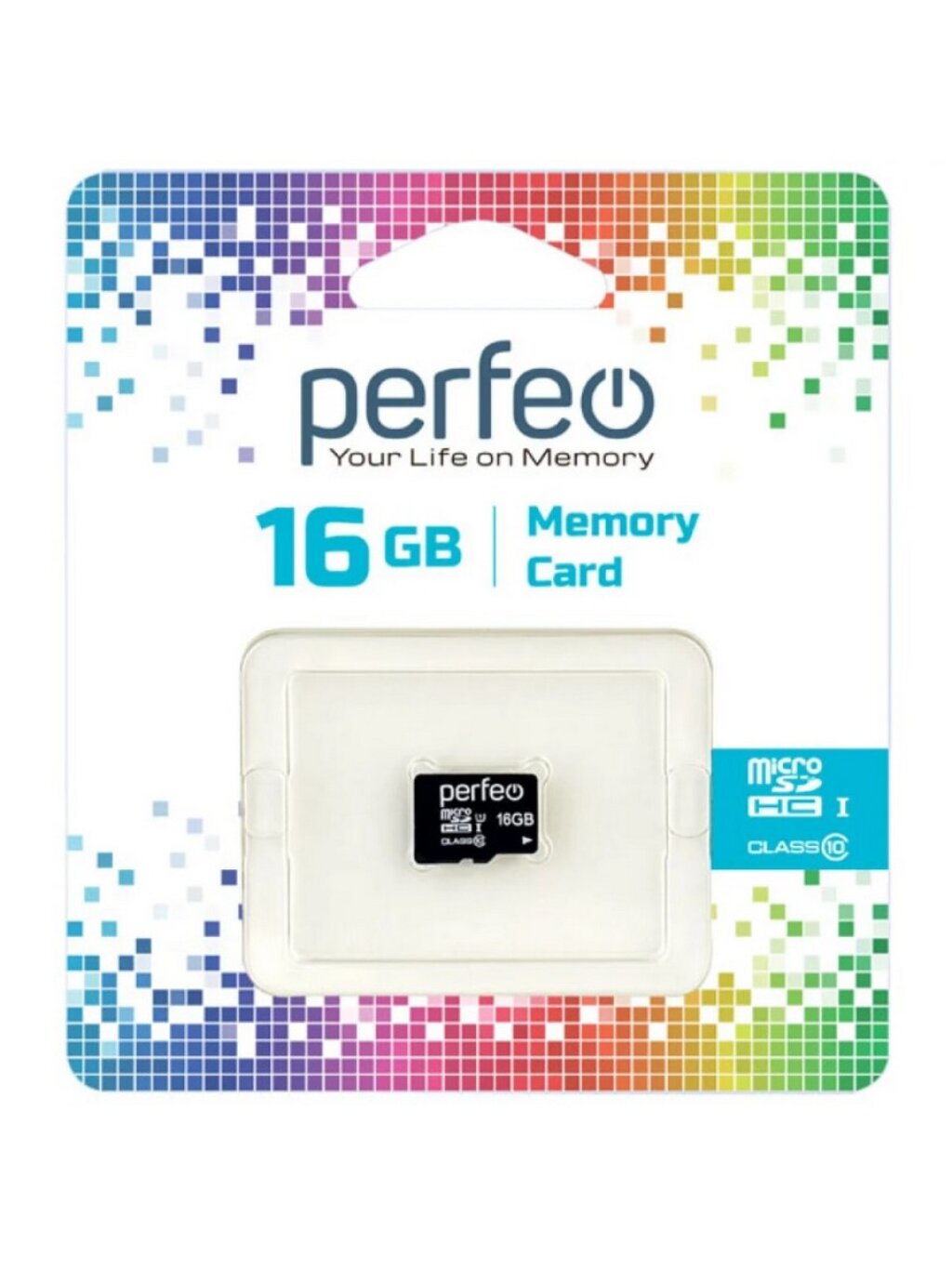 Карта памяти micro SD (16 GB) "Perfeo" class 10 (SD адаптер)