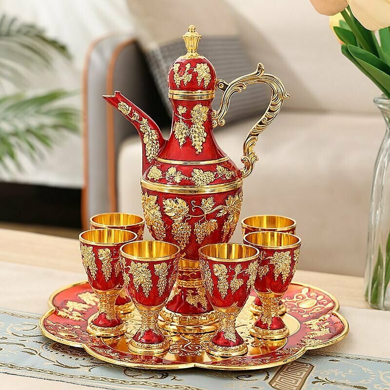Чайный сервиз на 6 персон , Набор кувшинов для вина в европейском стиле
