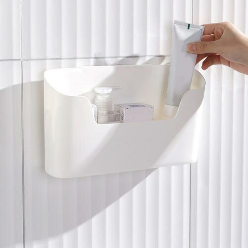 Настенные ящики для хранения ванная комната косметика шампунь организатор кухня приправы ящики для хранения бытовые столы уборка мусора сумки и корзины