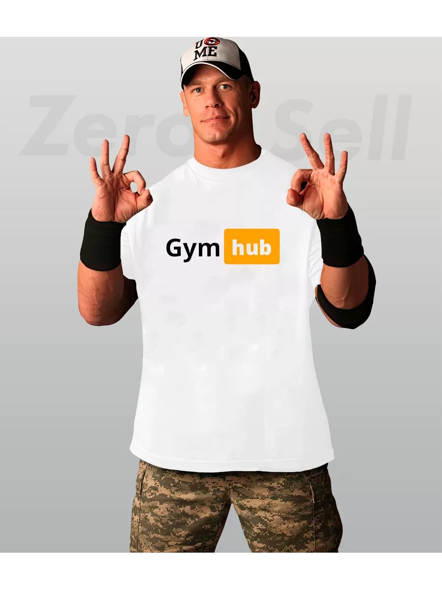 Футболка gym hub надпись