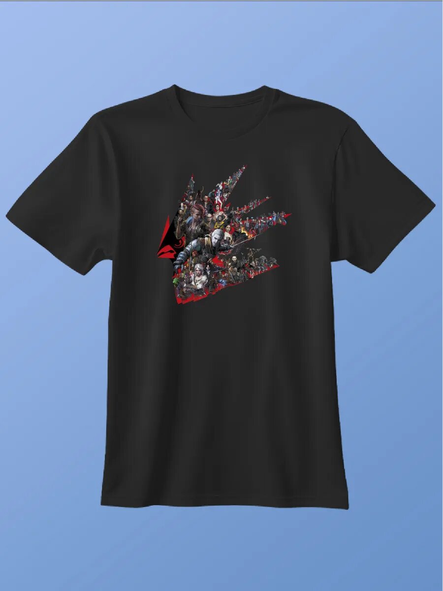 Футболка игры ведьмак cyberpunk