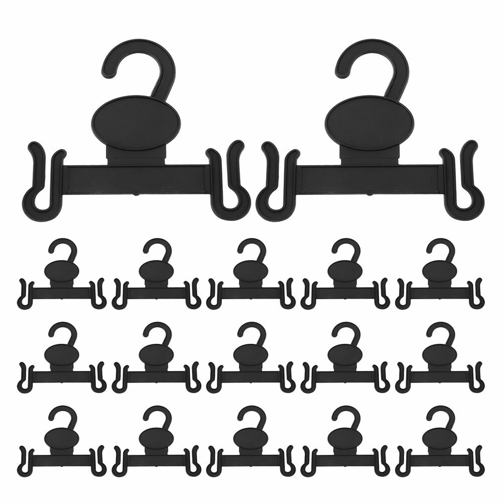 Черные Пластиковые Крючки Для Туфель И Тапочек Со С экономнением Места Размер 10.50X9.50X0.40Cm 30 Штук