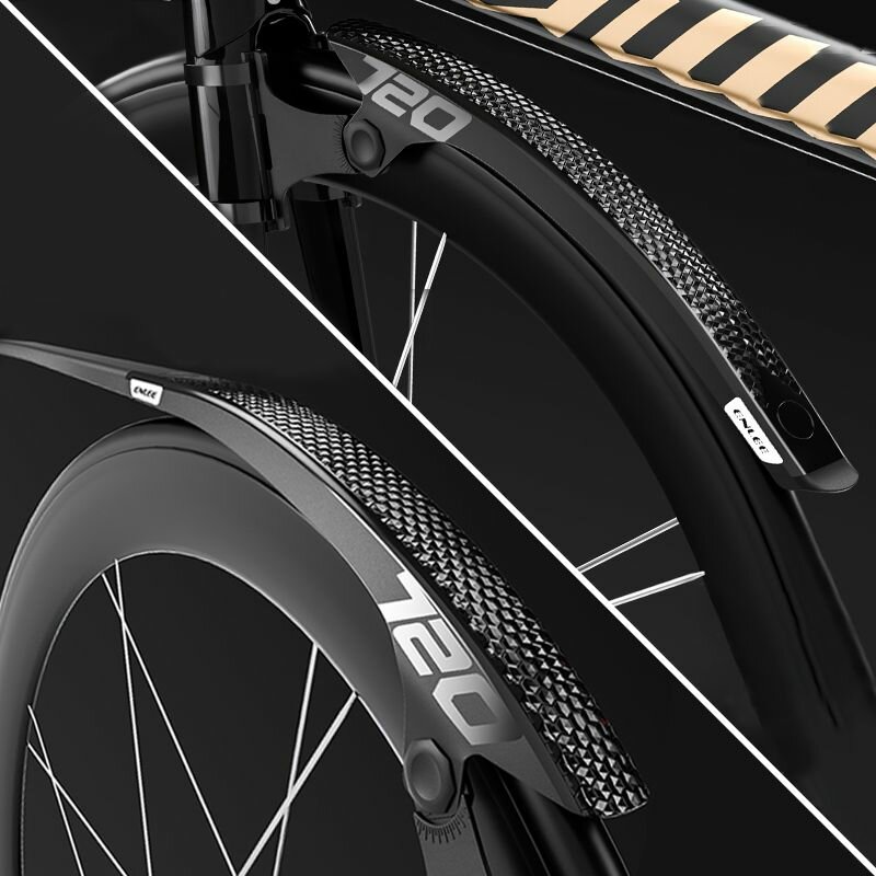 Крылья дорожного автомобиля, комплект передних и задних крыльев, изготовлены из полипропиленового материала, длину и угол можно свободно регулировать, подходит для шин шириной 700Cx18-32MM.