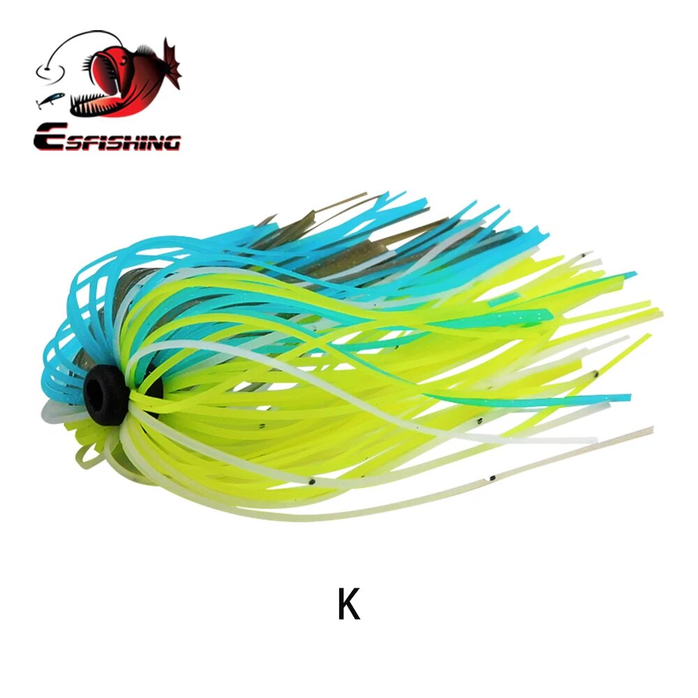 Приманка ESFISHING юбка силиконовая, цвет K, 5 шт