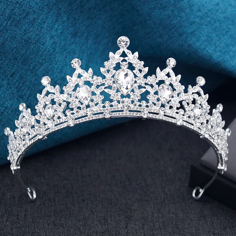 Короны для девочек Cenmon, 15 цветов Silver White