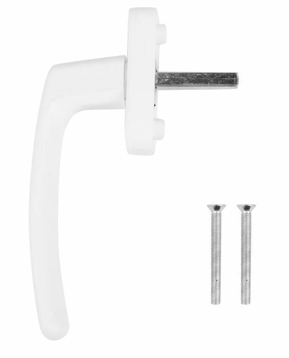 Ручка для пластикового окна, 38мм, съемная, односторонняя, белая
