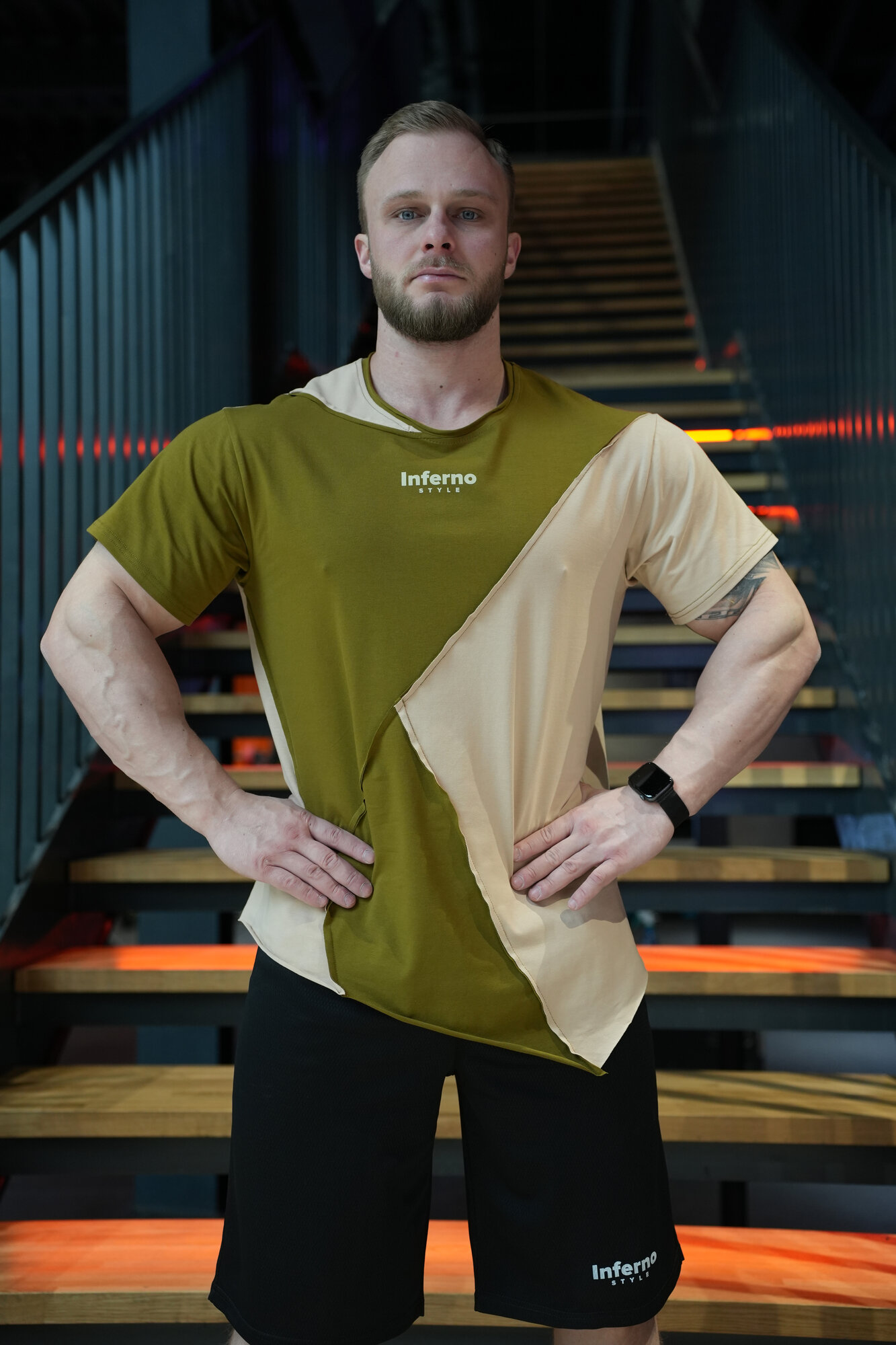 Футболка спортивная Футболка Асимметрия INFERNO style Ф-013-000