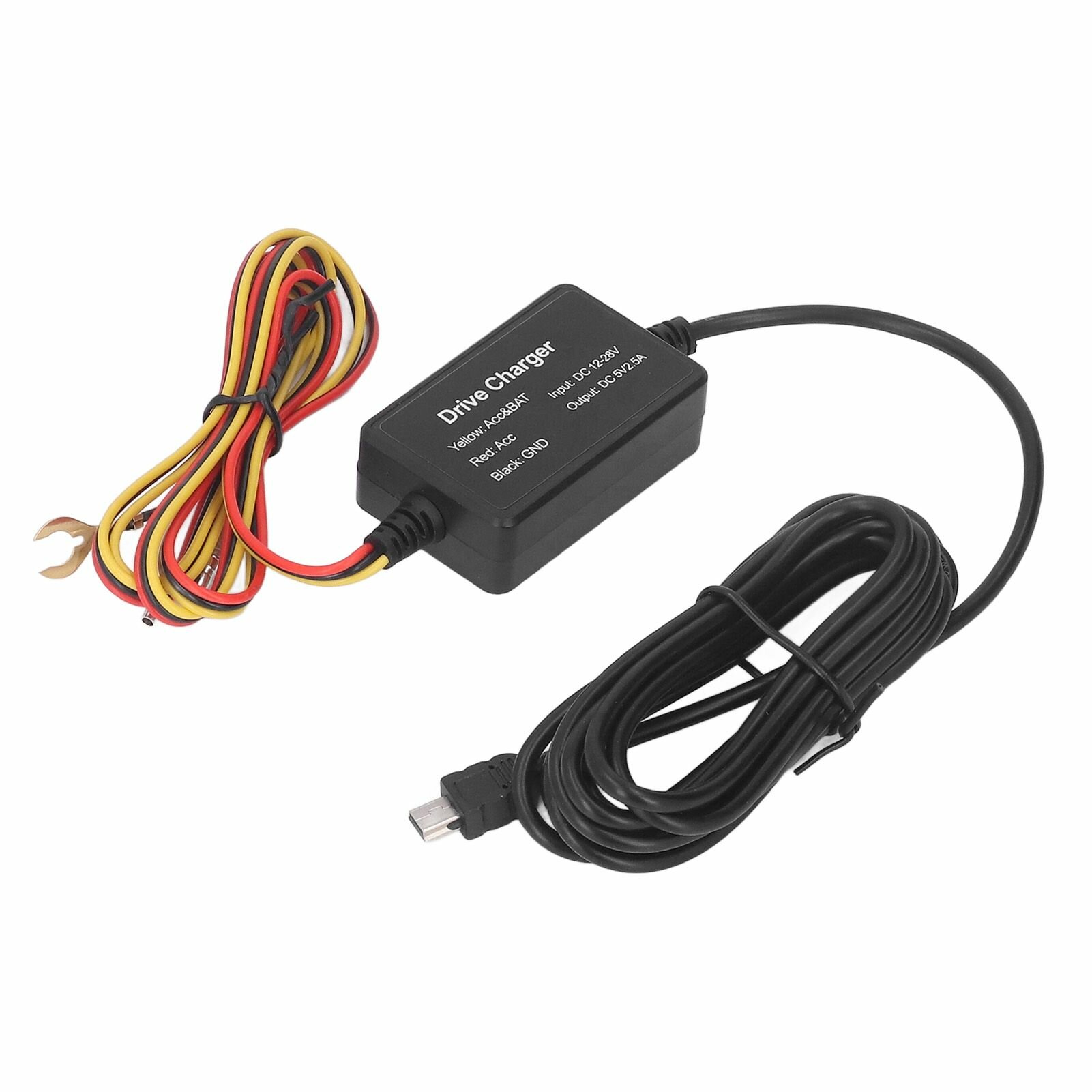 Комплект проводов для видеорегистратора, резиновый металл для зеркальной камеры, GPS-навигатора, радар-детектора 12 30 В 10 Вт мини